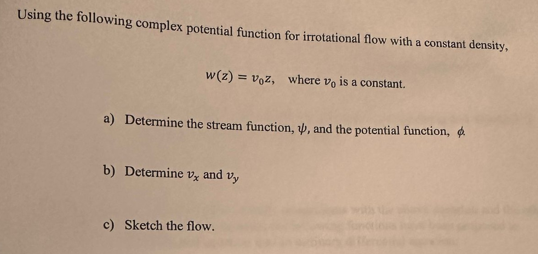 Solved Using the following complex potential function for | Chegg.com