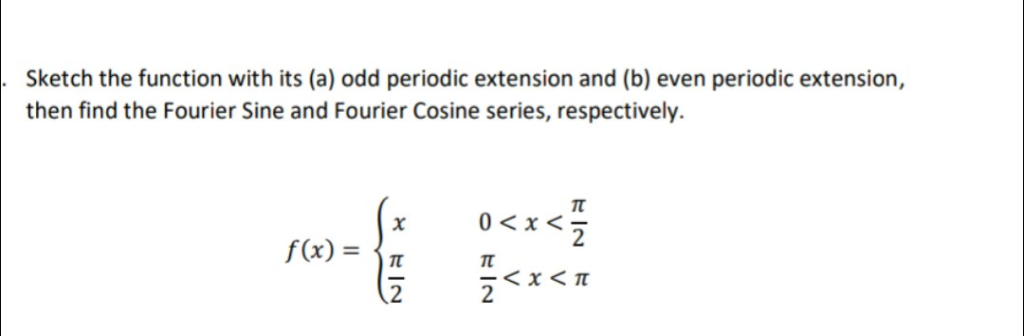 Solved Sketch the function with its (a) odd periodic | Chegg.com