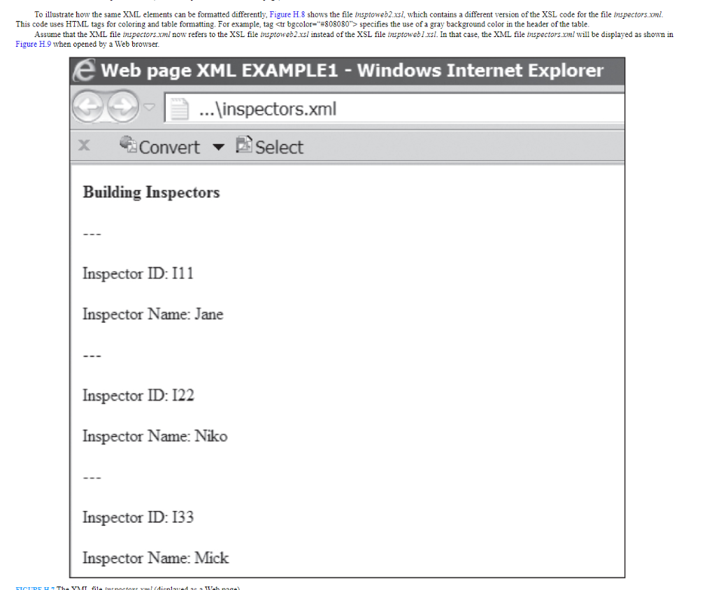 APPENDIX H XML MARKUP LANGUAGES A markup language is | Chegg.com
