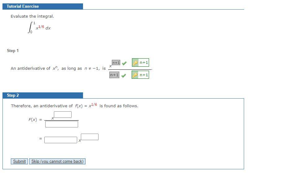 Solved Tutorial Exercise Evaluate the integral. lx dx Step 1 | Chegg.com