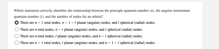 Solved Which statement correctly identifies the relationship | Chegg.com
