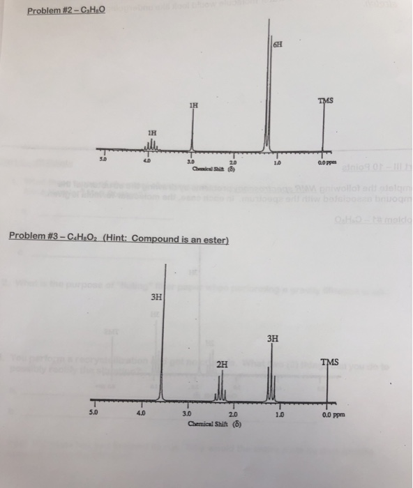 Solved Complete the following NMR spectroscopy problems by | Chegg.com
