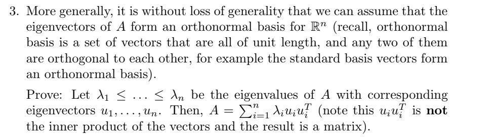 Solved 3. More generally, it is without loss of generality | Chegg.com