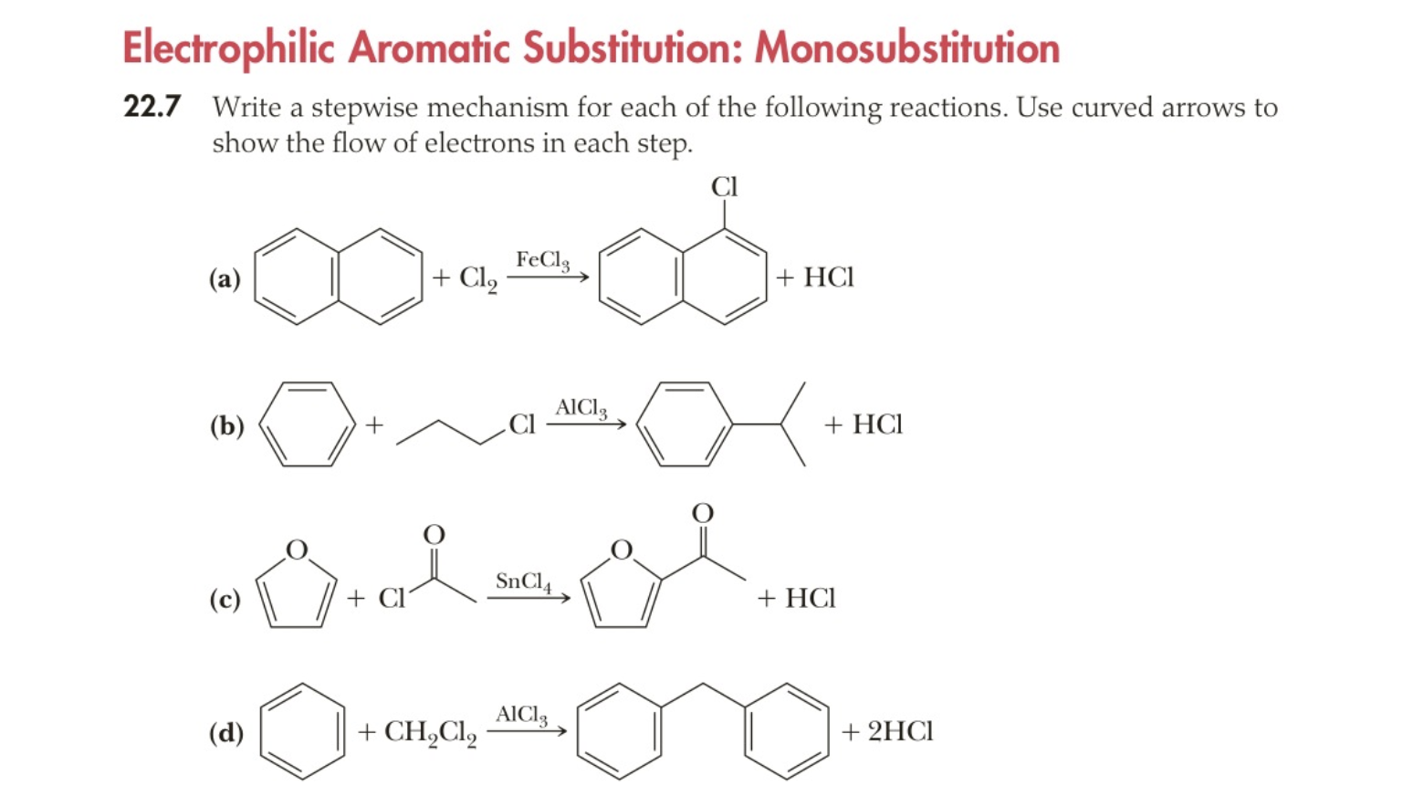 Solved Electrophilic Aromatic Substitution: Monosubstitution | Chegg.com