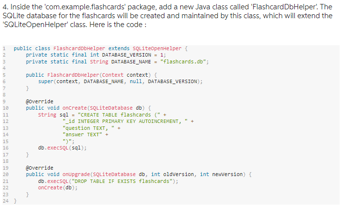 Solved I would like to develop a flashcard android studio | Chegg.com