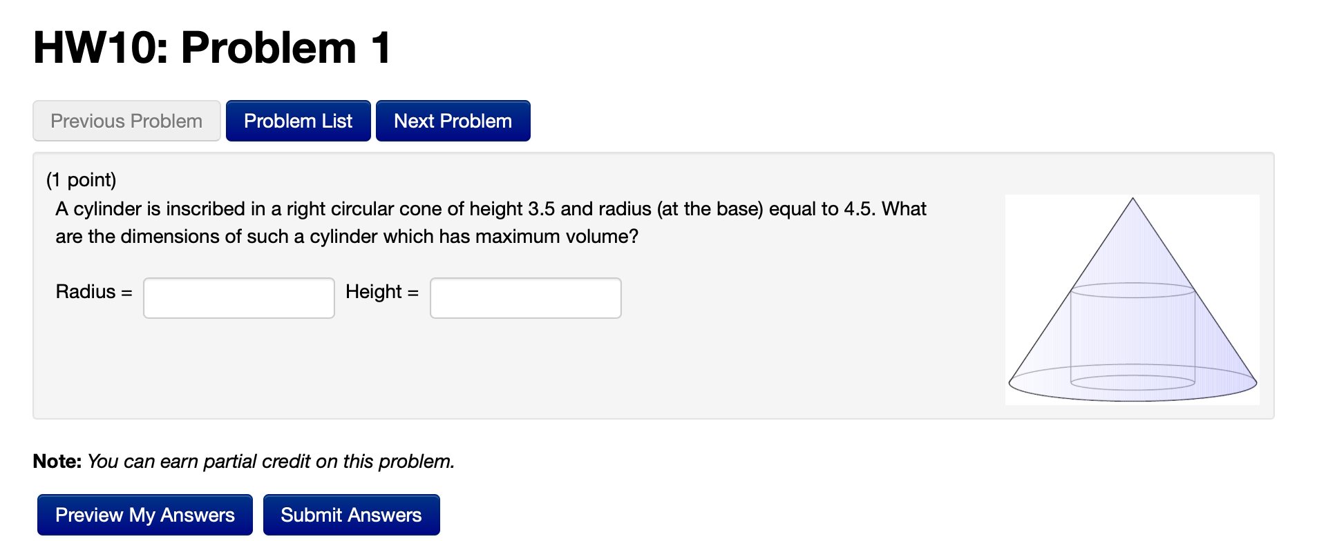 Solved HW10: Problem 1 Previous Problem Problem List Next | Chegg.com