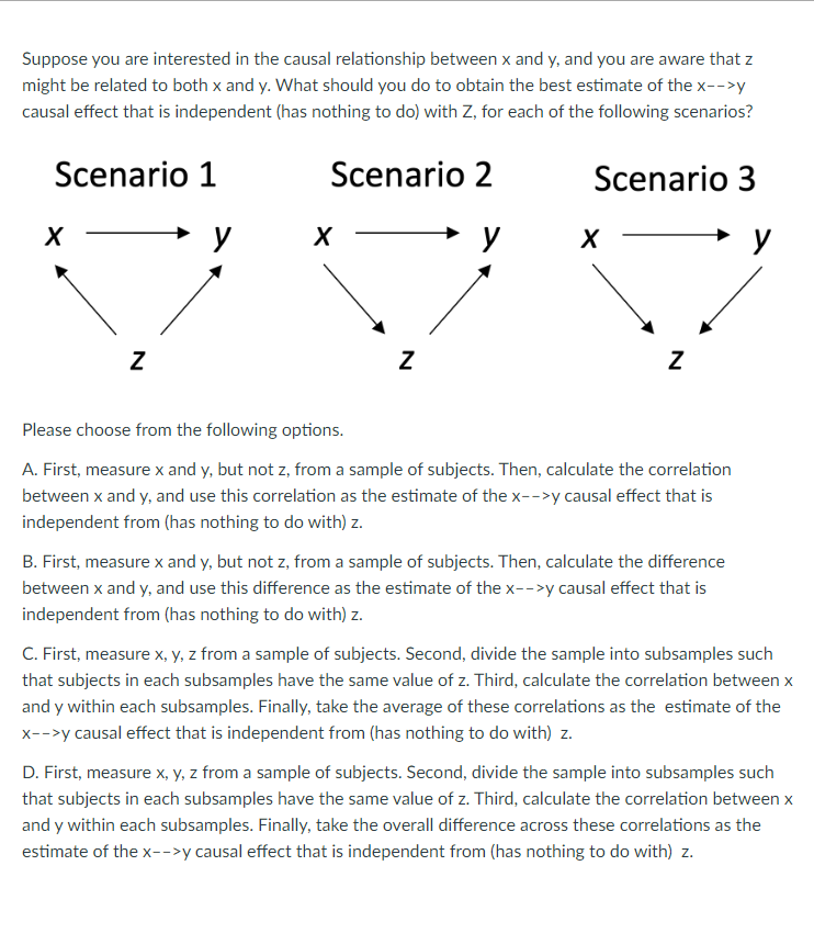 Solved Suppose you are interested in the causal relationship | Chegg.com