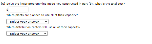 DC Processing Costs, and Historical Demand.Let xi,j= | Chegg.com
