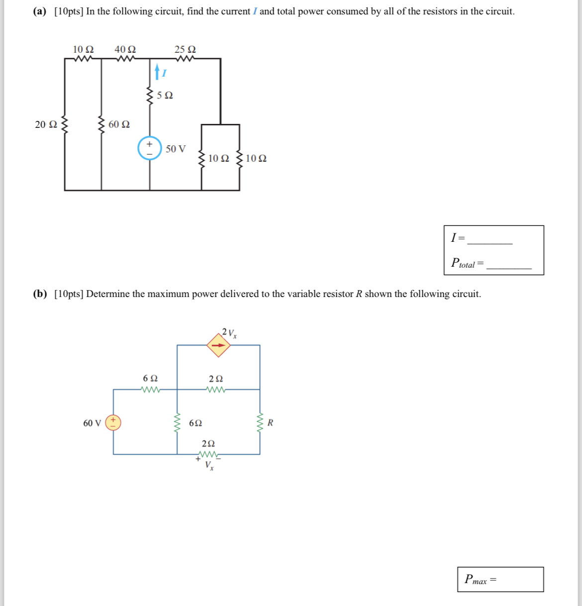 Solved pls ans both parts | Chegg.com