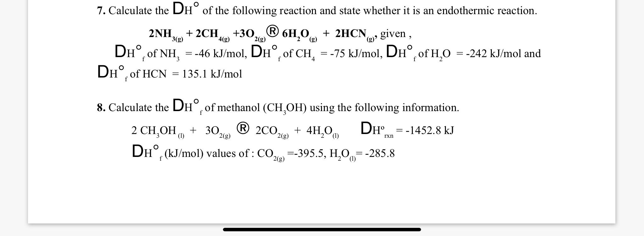 Solved STANDARD THERMODYNAMIC DATA at 25°C and 1 atm | Chegg.com