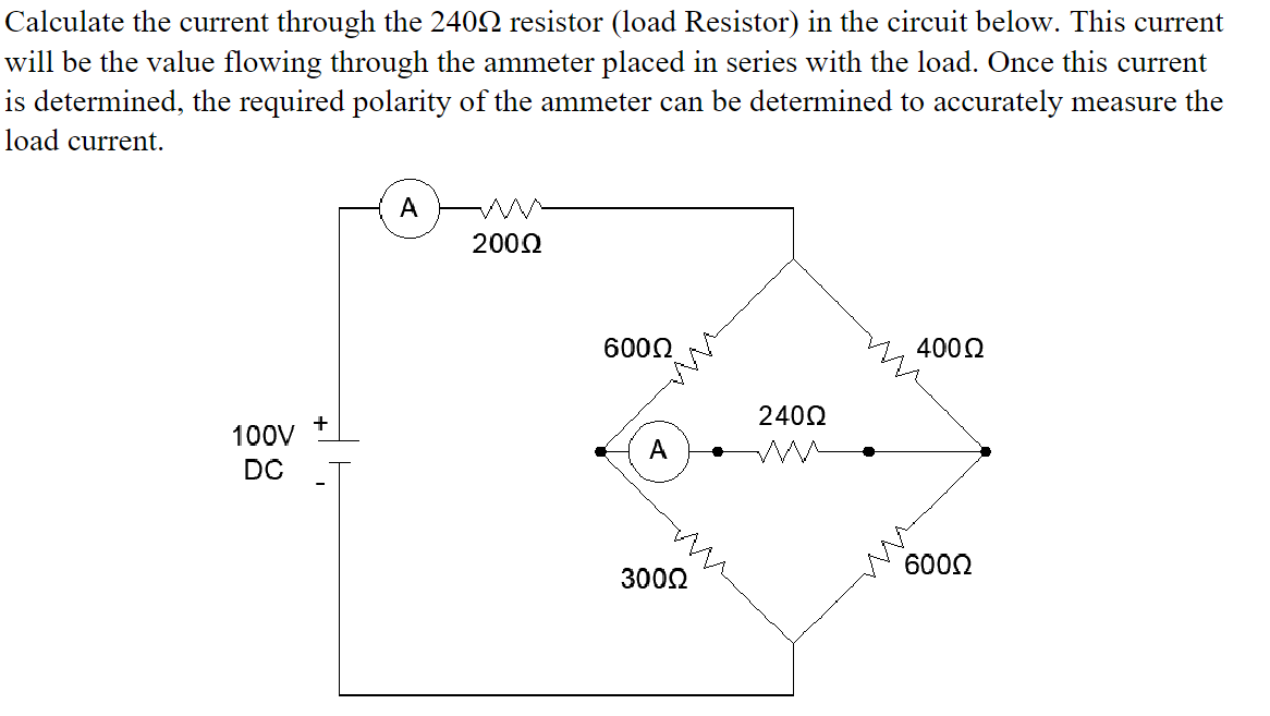 Solved Calculate the current through the 240Ω ﻿resistor | Chegg.com