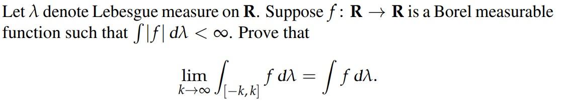 Solved Let X denote Lebesgue measure on R. Suppose f: R+R is | Chegg.com