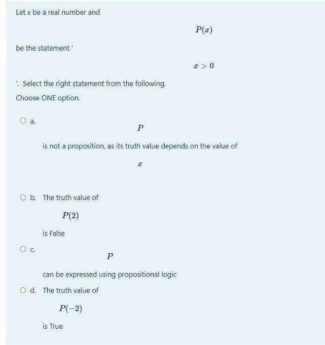 Solved Consider the following predicate logic statement: Va | Chegg.com
