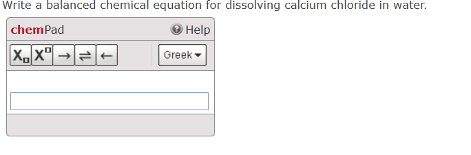 Solved Write a balanced chemical equation for dissolving | Chegg.com