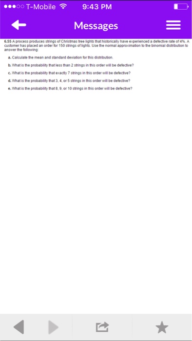 Solved A process produces strings of Christmas tree lights | Chegg.com