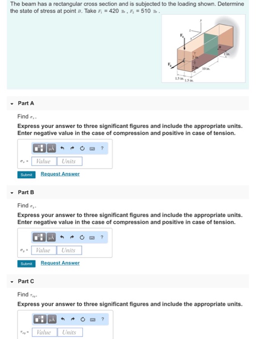 Solved The Beam Has A Rectangular Cross Section And Is