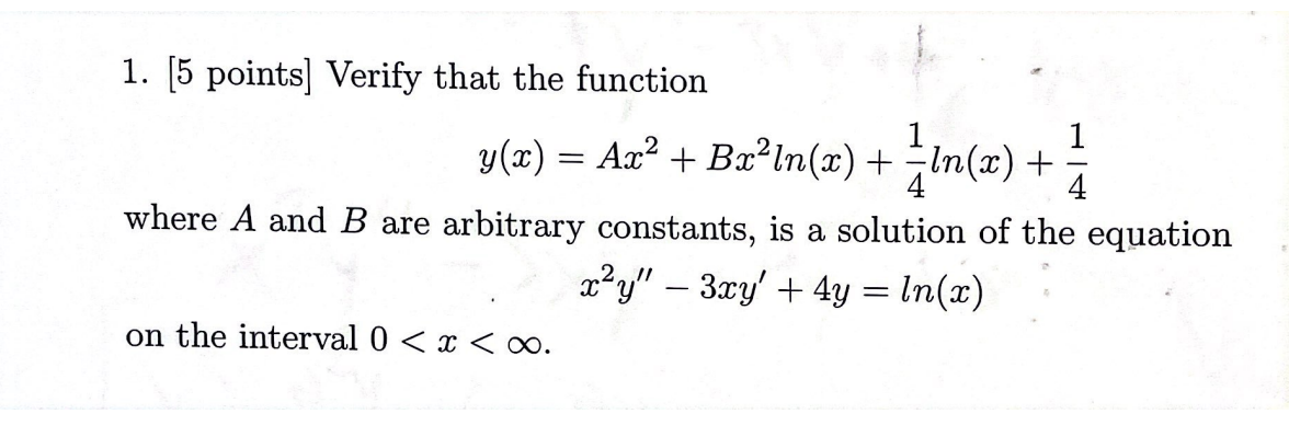 Solved [5 ﻿points] ﻿Verify that the | Chegg.com