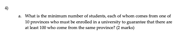Solved Discrete Math Question - Counting | Chegg.com