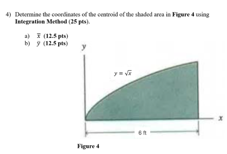 Solved Determine the coordinates of the centroid of the | Chegg.com