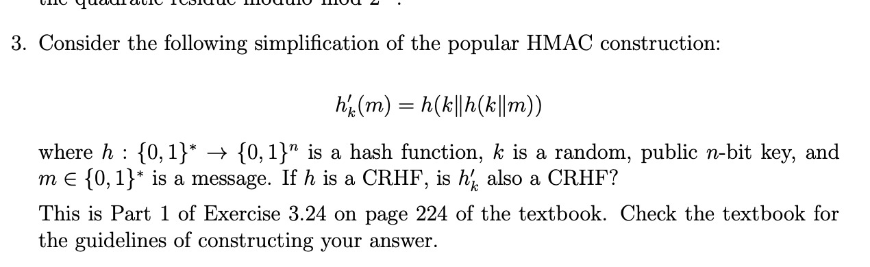 Solved Consider the following simplification of the popular | Chegg.com