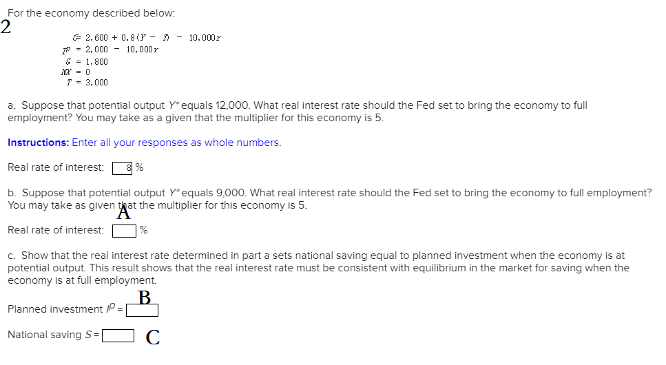 Solved 1 For the following economy, find autonomous | Chegg.com