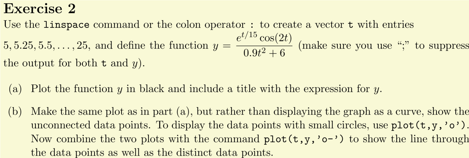 Solved This is a MATLAB Lab 01 - I was able to finally | Chegg.com