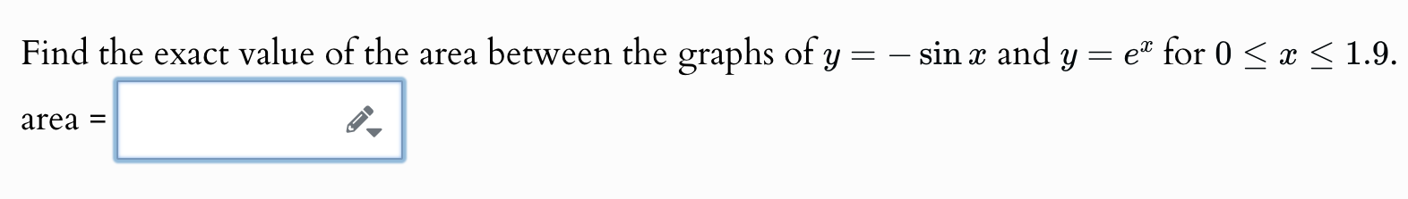 Solved Find the exact value of ﻿the area between the graphs | Chegg.com