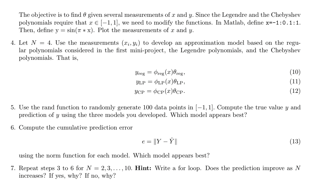 Solved Problem 1. Interpolation. Two function f(x) and g(x) | Chegg.com