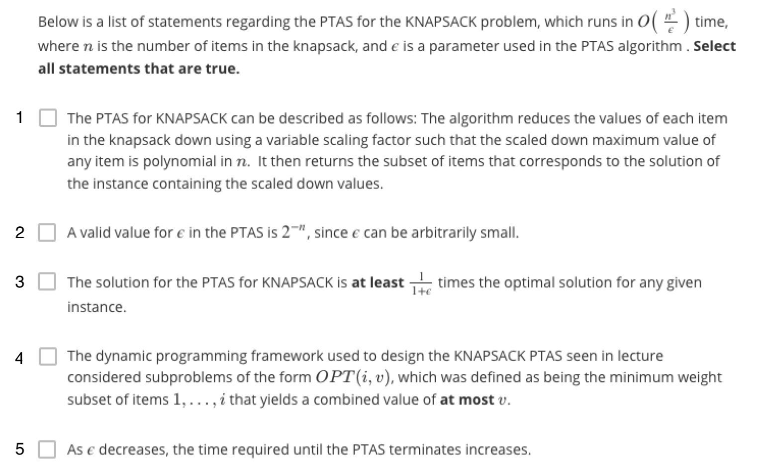 Solved Below is a list of statements regarding the PTAs for | Chegg.com