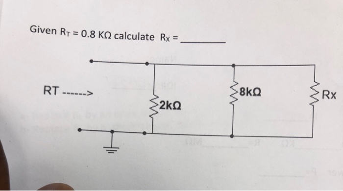 Solved Given RT = 0.8 calculate Rx- Rx RT> | Chegg.com