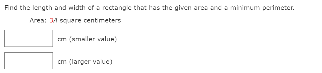 Solved Find the length and width of a rectangle that has the | Chegg.com