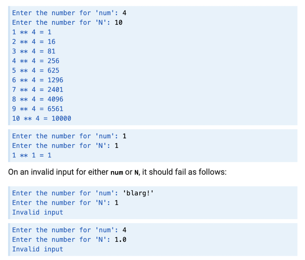 Solved Write a program that takes values num and N as input | Chegg.com