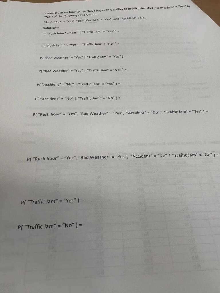 Solved Problem 2. (20 points) (Naïve Bayesian classifier) | Chegg.com