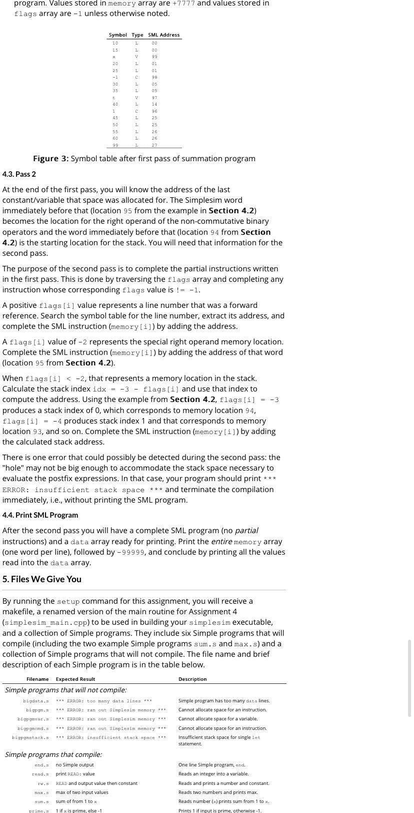 Assignment 9 In the Simplesim assignment, we | Chegg.com