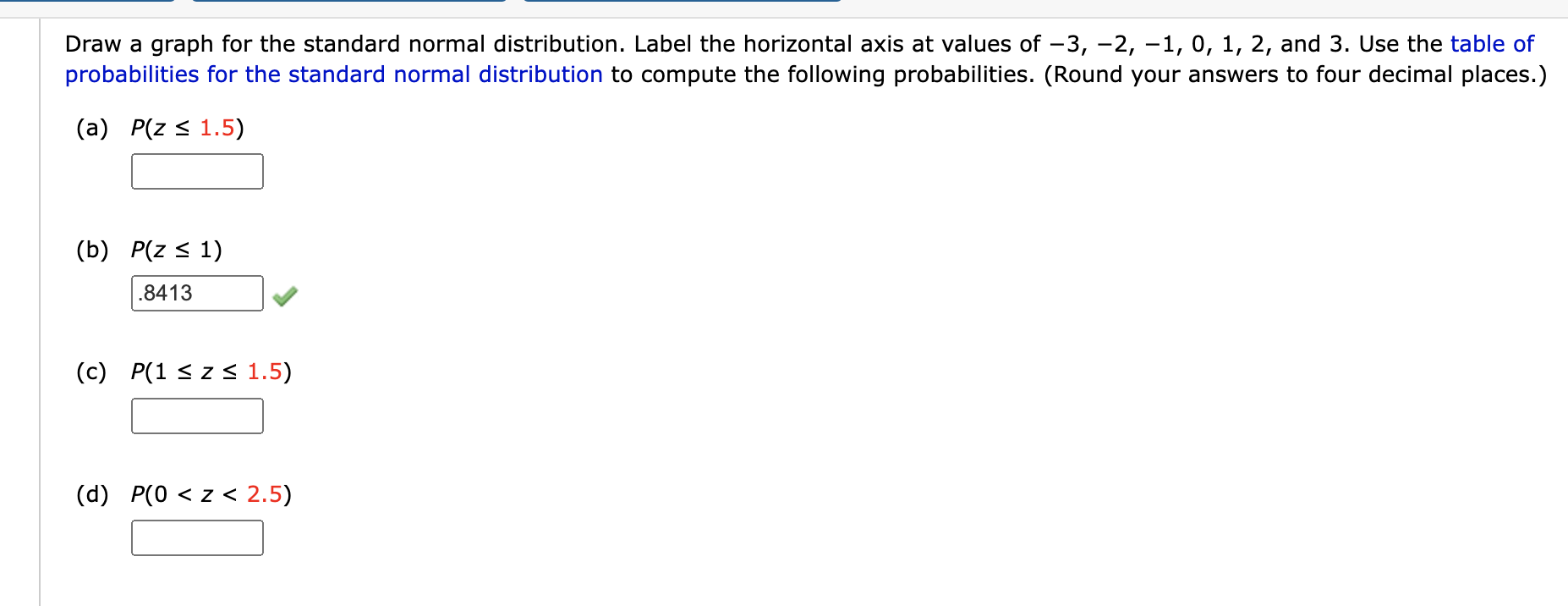 Solved Draw a graph for the standard normal distribution. | Chegg.com