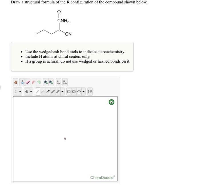 Solved Draw a structural formula of the R configuration of | Chegg.com