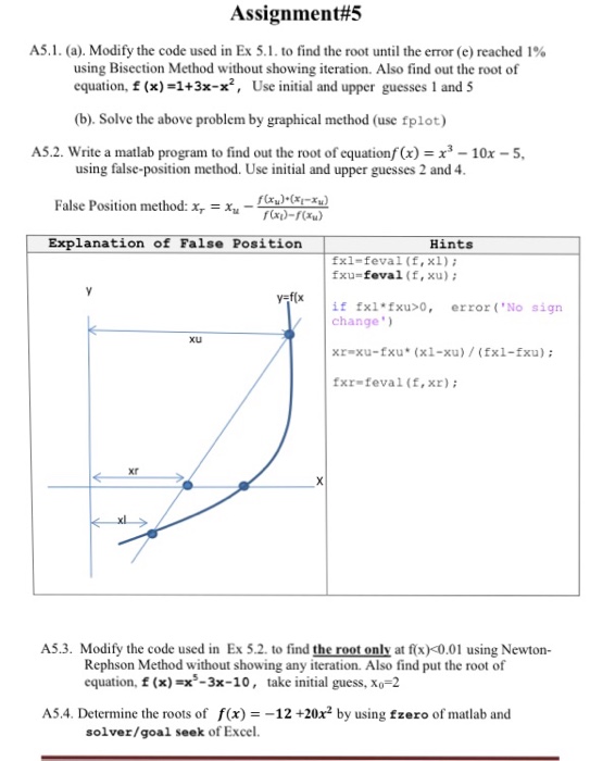Assignment#5 ASI. (a). Modify the code used in Ex | Chegg.com