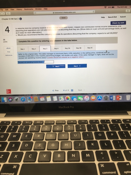 Solved er 5 HW Set 2 Help Save & Exit Submit Check my work 4 | Chegg.com
