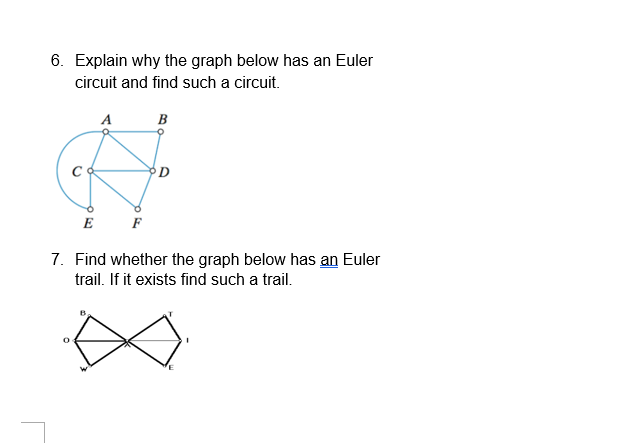 Solved 6. Explain why the graph below has an Euler circuit | Chegg.com
