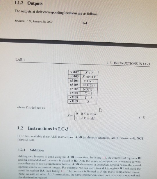 Solved ALU OPERATIONS 1.1 Problem Statement The numbers X | Chegg.com