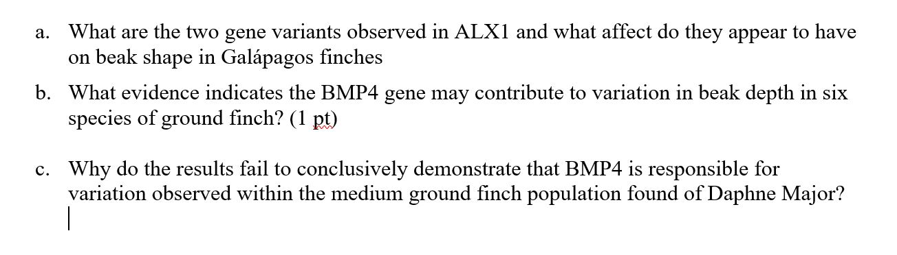 Solved a. What are the two gene variants observed in ALX1 | Chegg.com