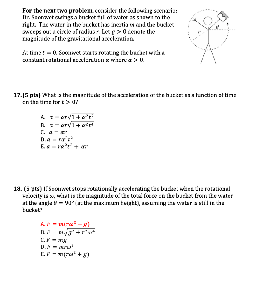 Solved For the next two problem, consider the following | Chegg.com