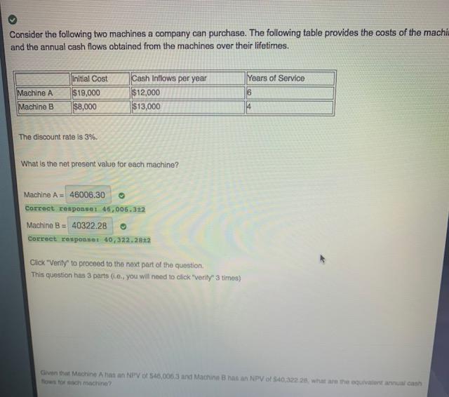 Solved Consider the following two machines a company can | Chegg.com