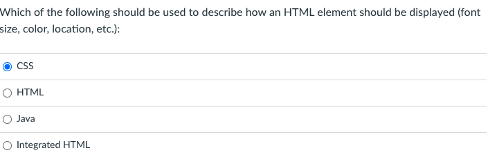 Solved HTML was created to format (set the color, font, | Chegg.com