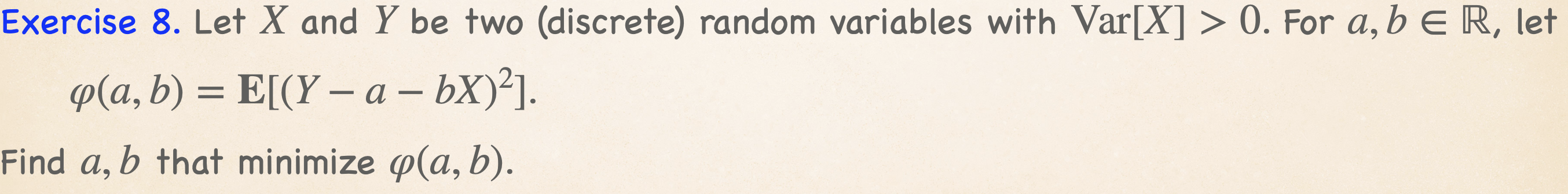 Solved Exercise 8. Let X and Y be two (discrete) random | Chegg.com