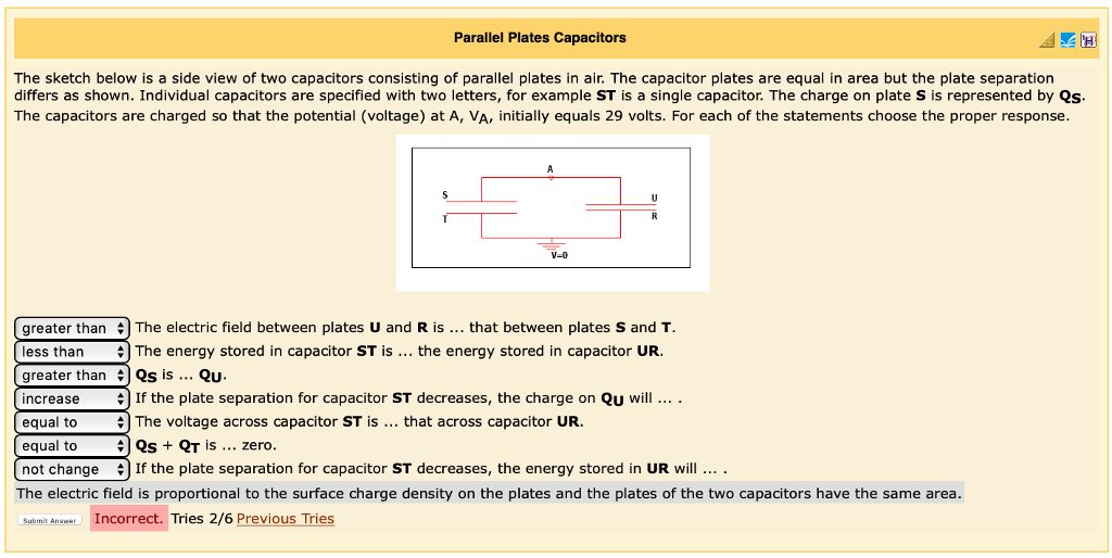 Solved Parallel Plates Capacitors The sketch below is a side | Chegg.com