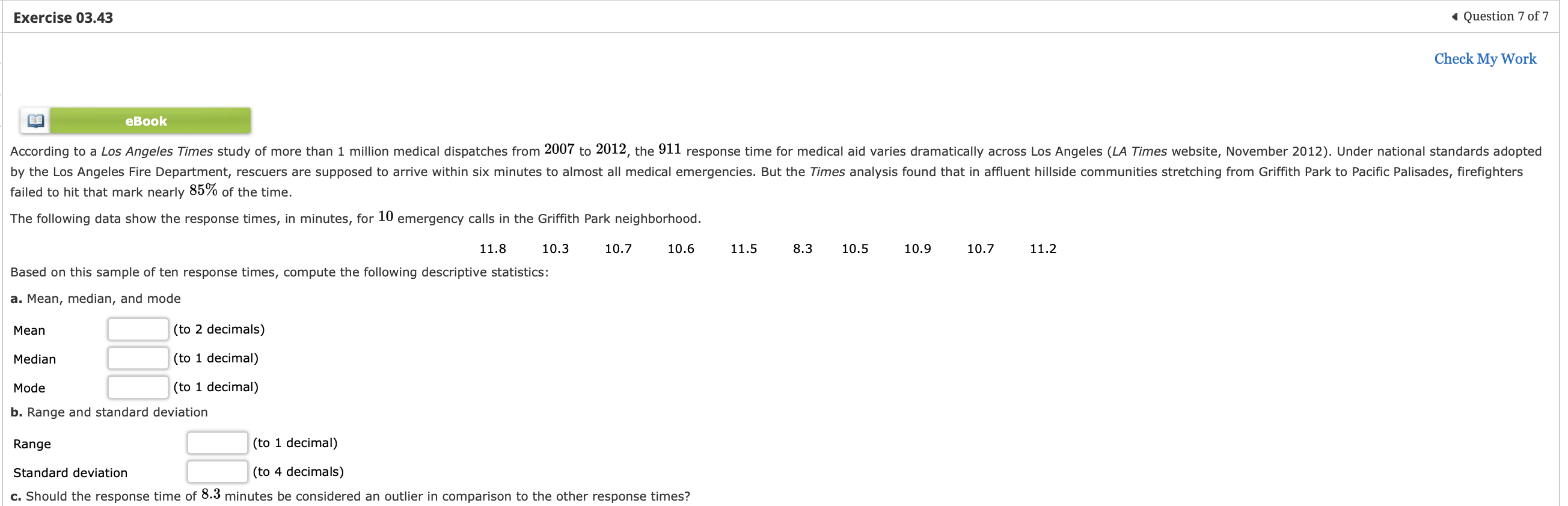 Solved failed to hit that mark nearly 85% of the time. | Chegg.com