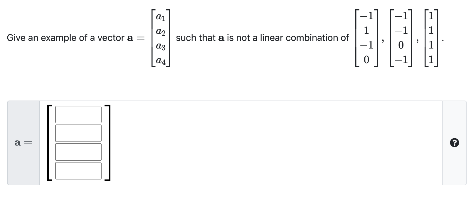 Solved Find numbers C1, C2, C3 such that 1 5 5 -1 -1 = C1 -1 | Chegg.com