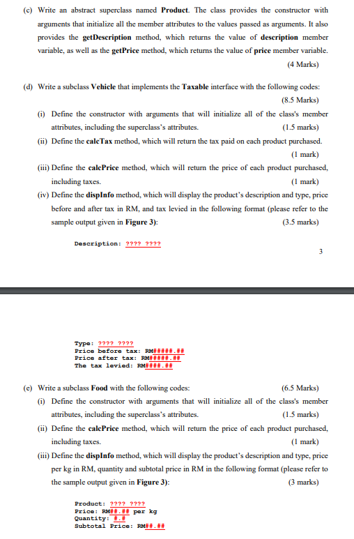 Solved Write A Complete Java Program Based On The Uml Class 6082