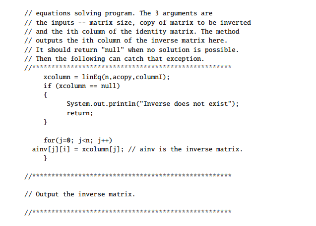 Solved // equations solving program. The 3 arguments are // | Chegg.com